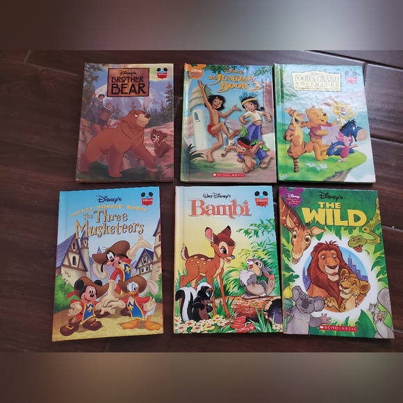 Disney Toys Disney 6 Hard Cover Books Brother Bear Jungle Book 2 Bambi The Tree Mus Poshmark